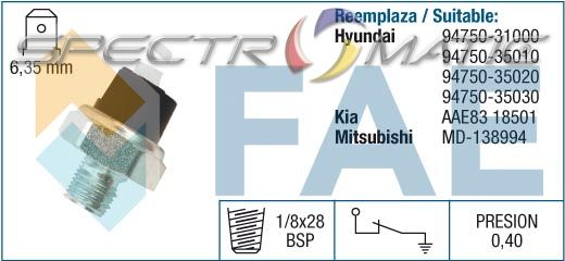 11730 oil pressure switch SW